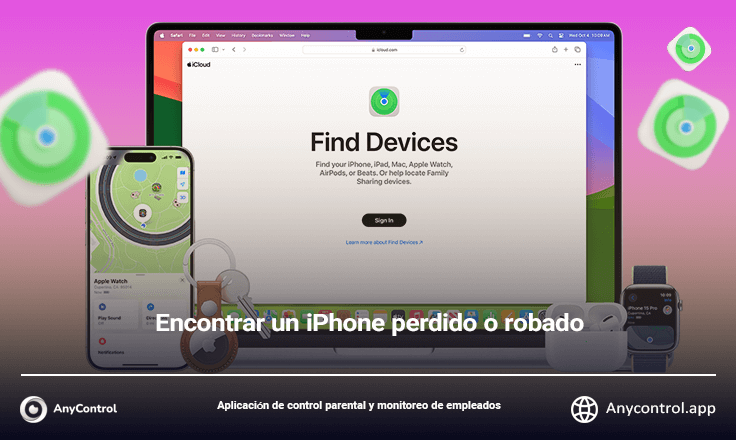 Encontrar un iPhone perdido o robado | AnyControl