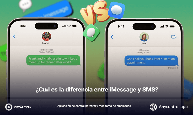 La diferencia entre iMessage y SMS | AnyControl